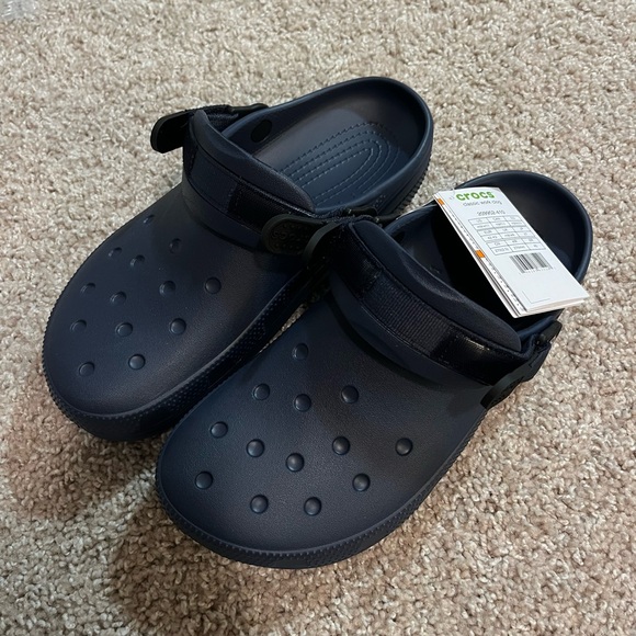 CROCS | Shoes | Nwt Crocs Classic Slip Resistant Work Clog Mens 9 Navy ...